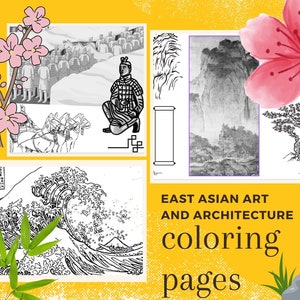 East Asian Art Coloring Pages, Japan, Korea, China / for Social Studies ...