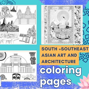 Art History Coloring Pages South & Southeast Asia | Art Classrooms | AP ...