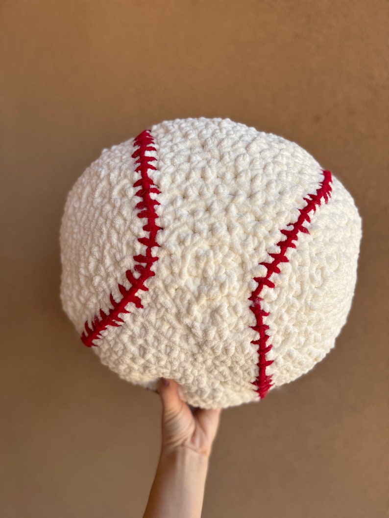 Big Basketball/baseball Crochet Pillow PATTERN - Etsy