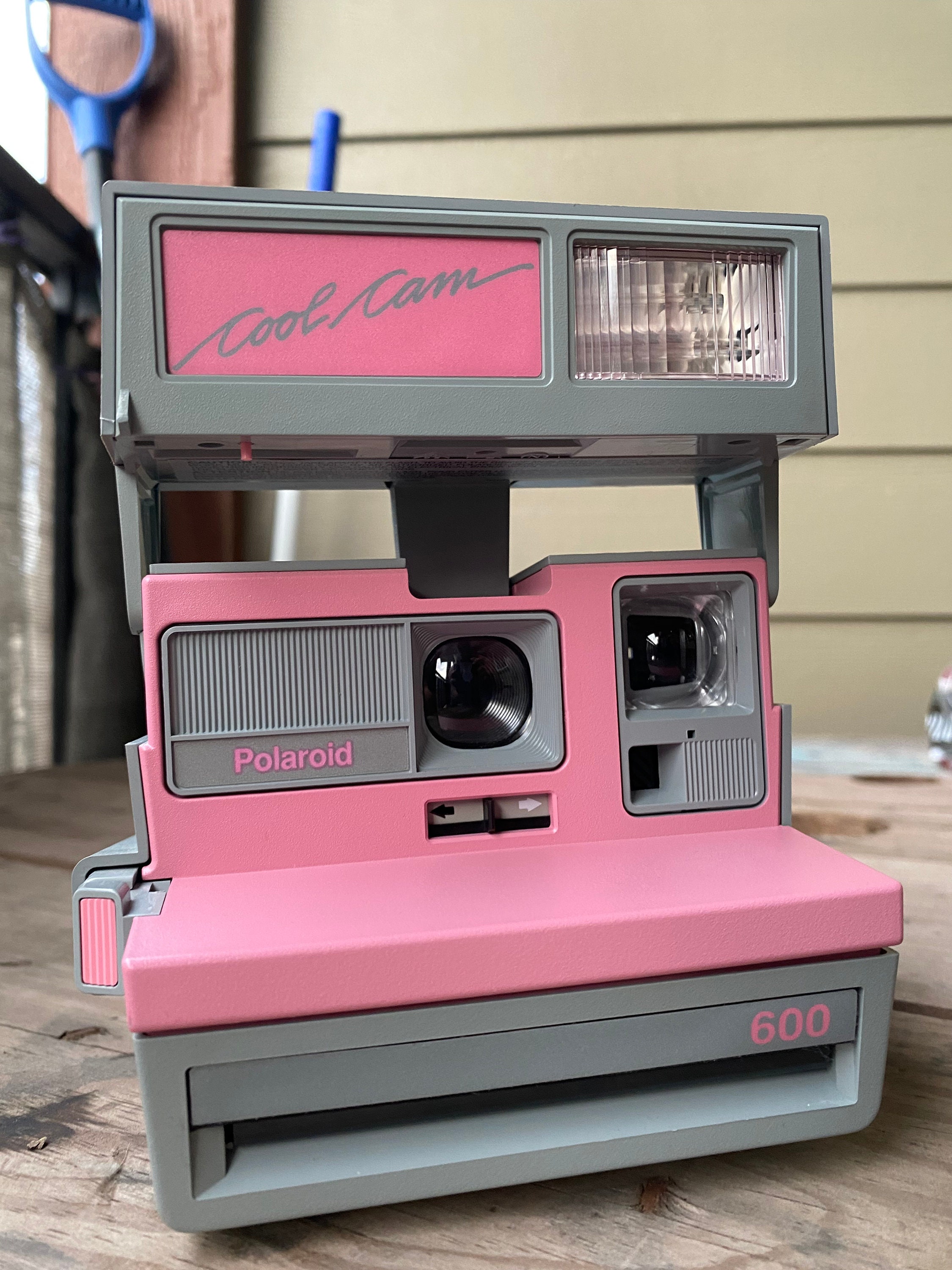 Vintage Pink Polaroid Camera
