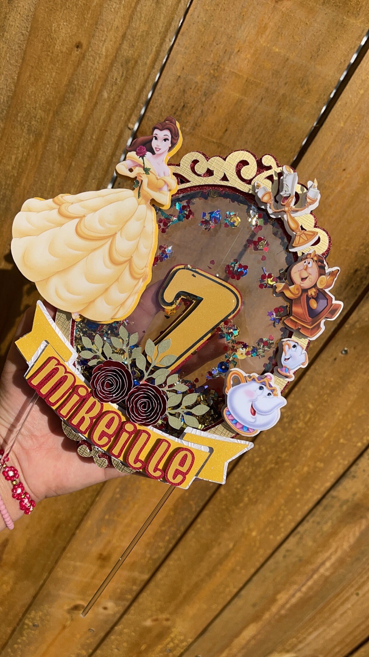 Princess Belle Cake Topper - Etsy