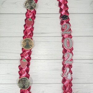 Pink and Red Strawberry Theme Graduation Lei - Etsy