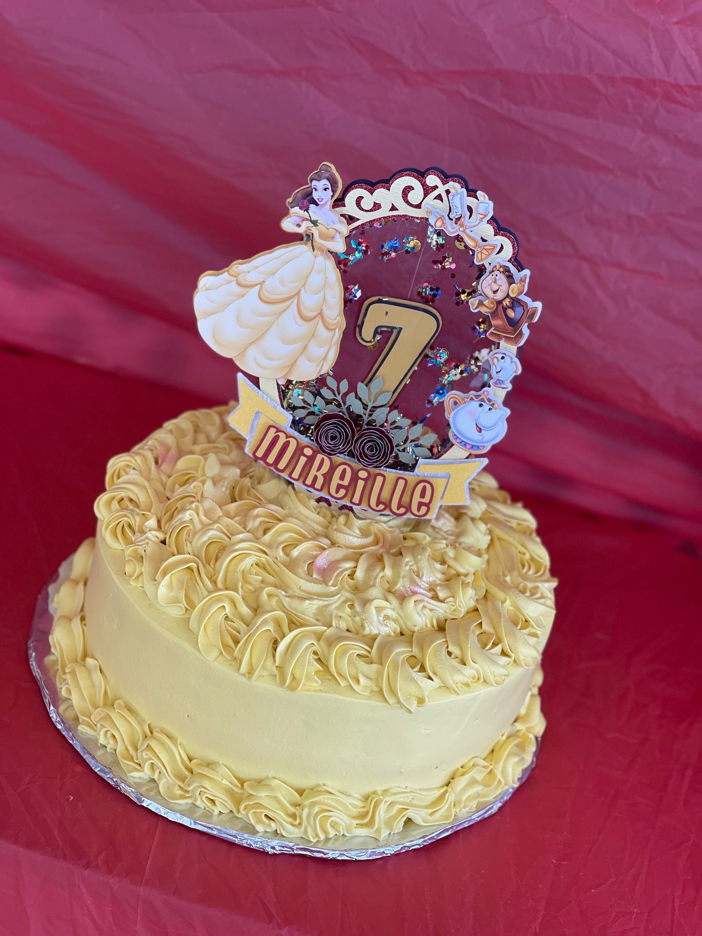 Princess Belle Cake Topper - Etsy