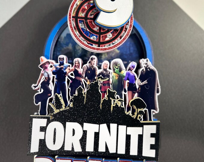 Battle Royale Cake Topper, Fort Nite Cake Topper, Gamer Cake Topper - Etsy