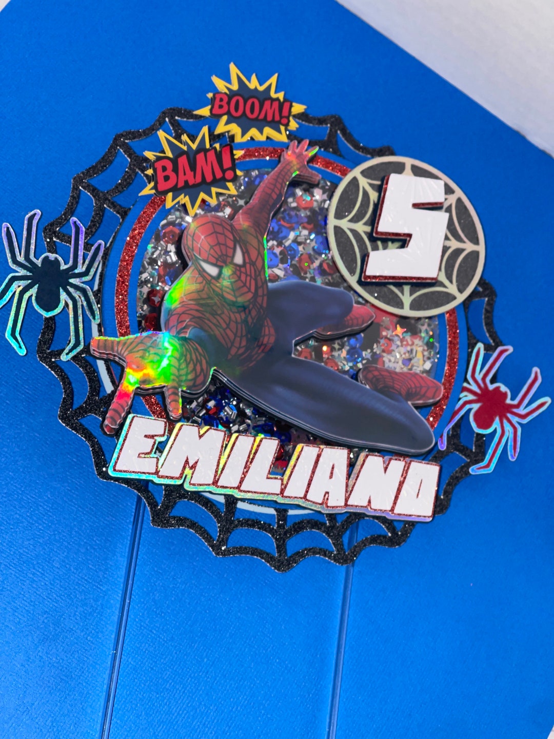 Spider-man Cake Topper - Etsy