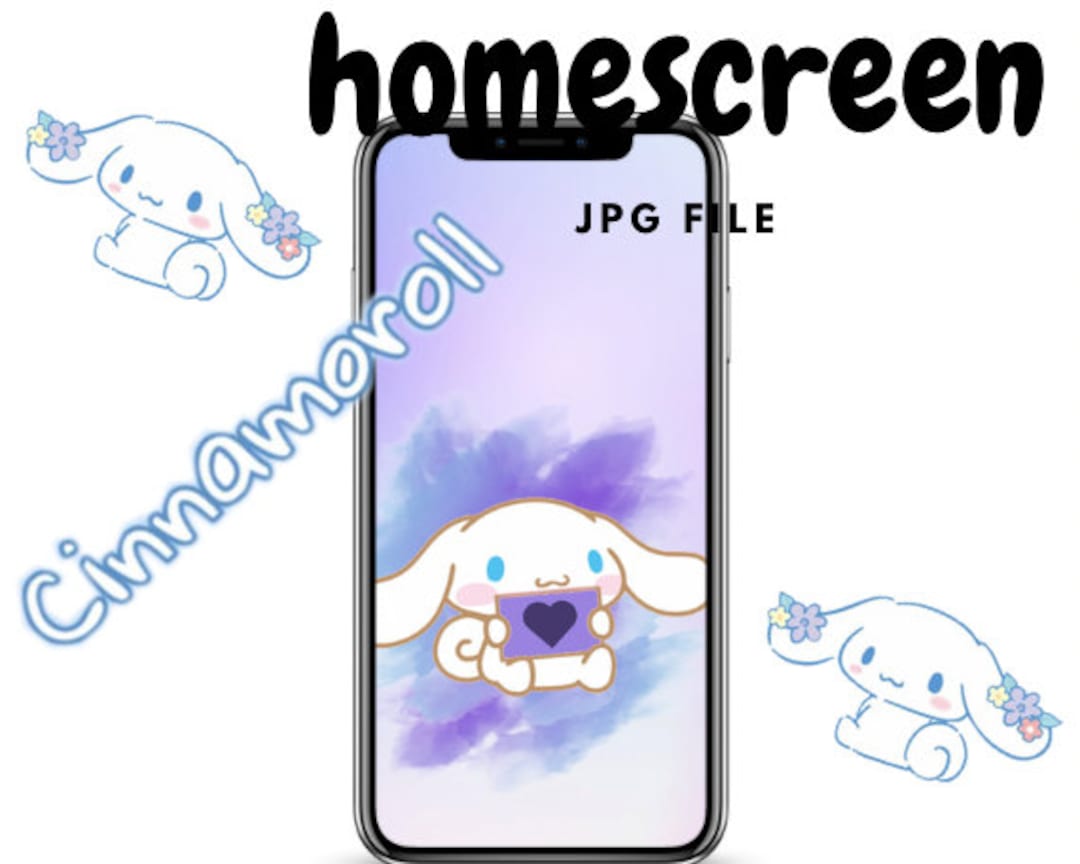 Cute Homescreen Wallpaper | Blue |any Phone | Digital File | Gift Idea ...