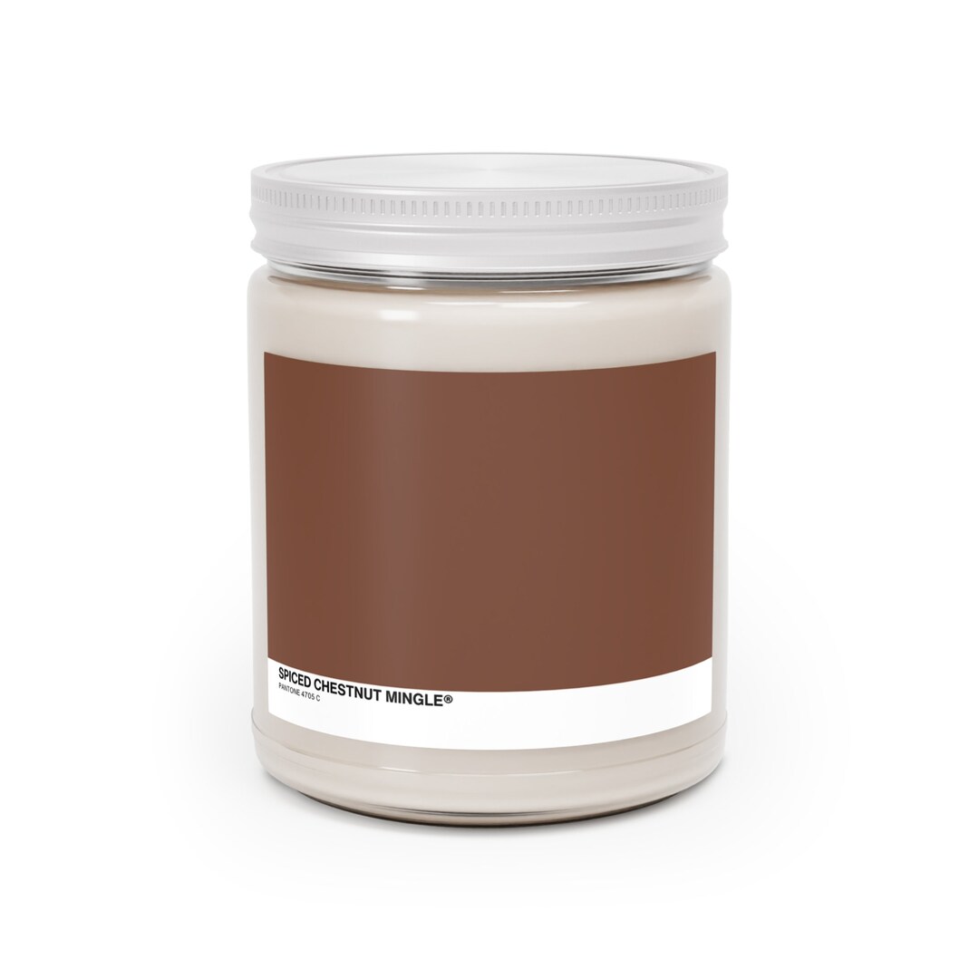 Pantone Candle Spiced Chestnut Mingle Custom Pantone Candle Modern ...