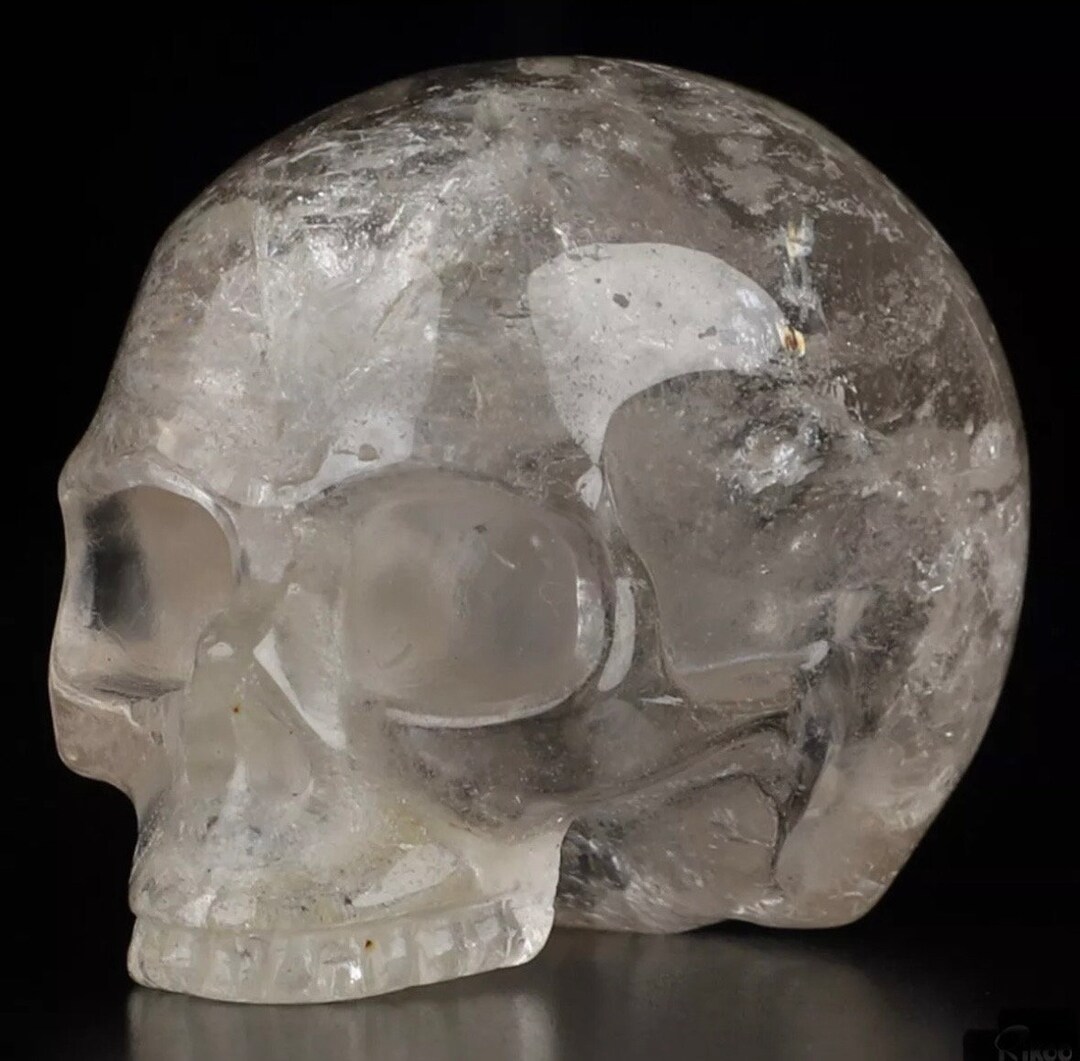 1.8 Smoky Quartz Half Jaw Skull Carving - Etsy