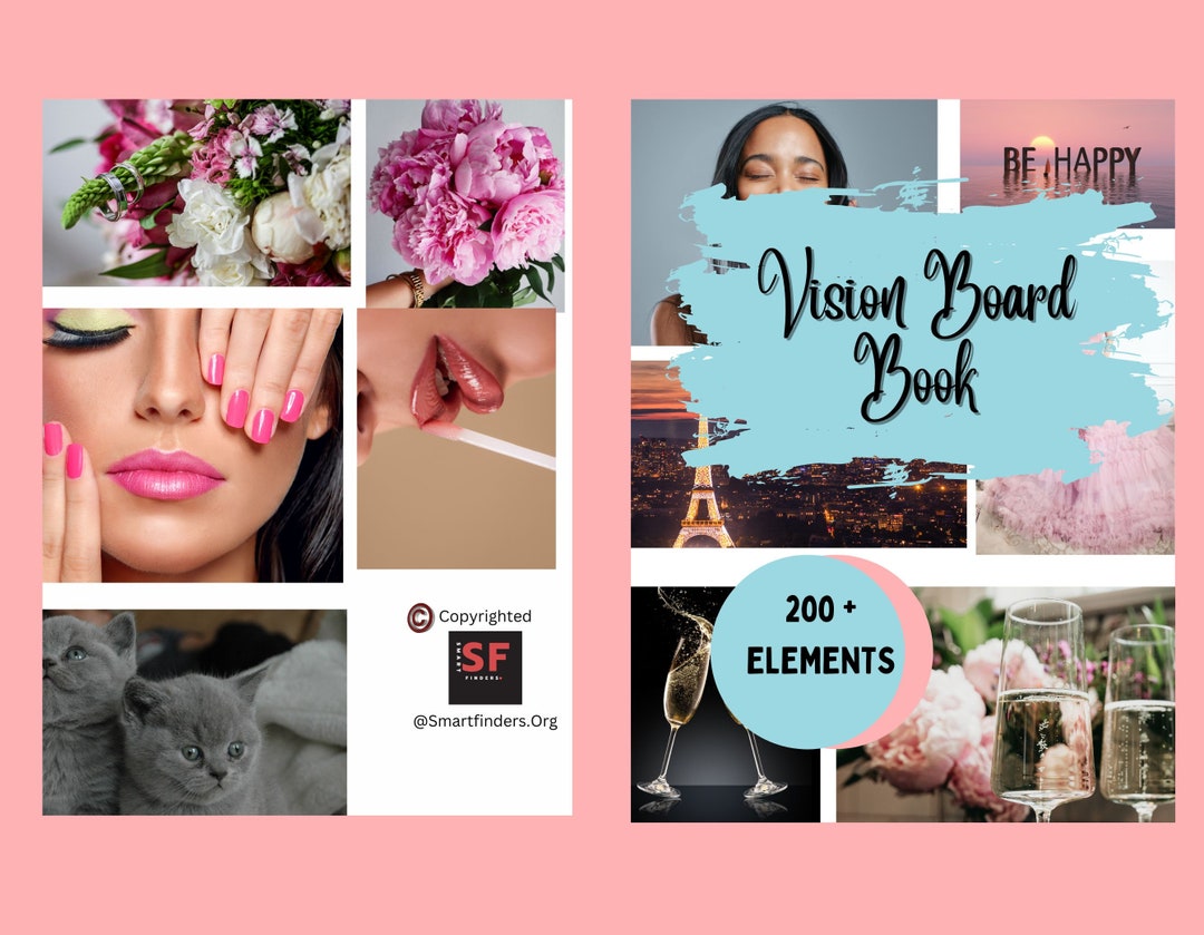 Printable Vision Board Book (women & Teen Girls) - Etsy