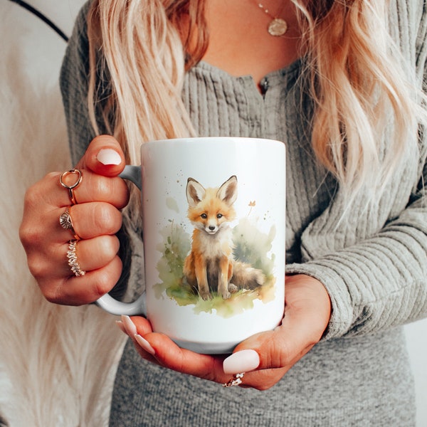 Fox Tea Cup - Etsy