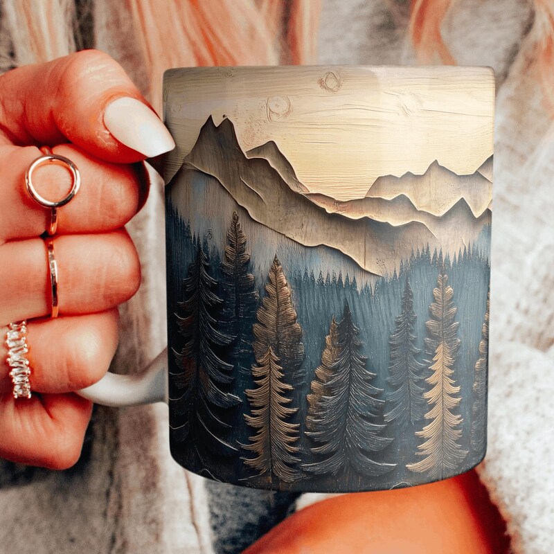 Carved Ceramic Mug - Etsy