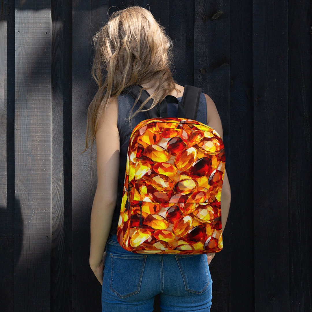Radiant Energy Flow: A Nature-inspired Amber Backpack for Back to ...