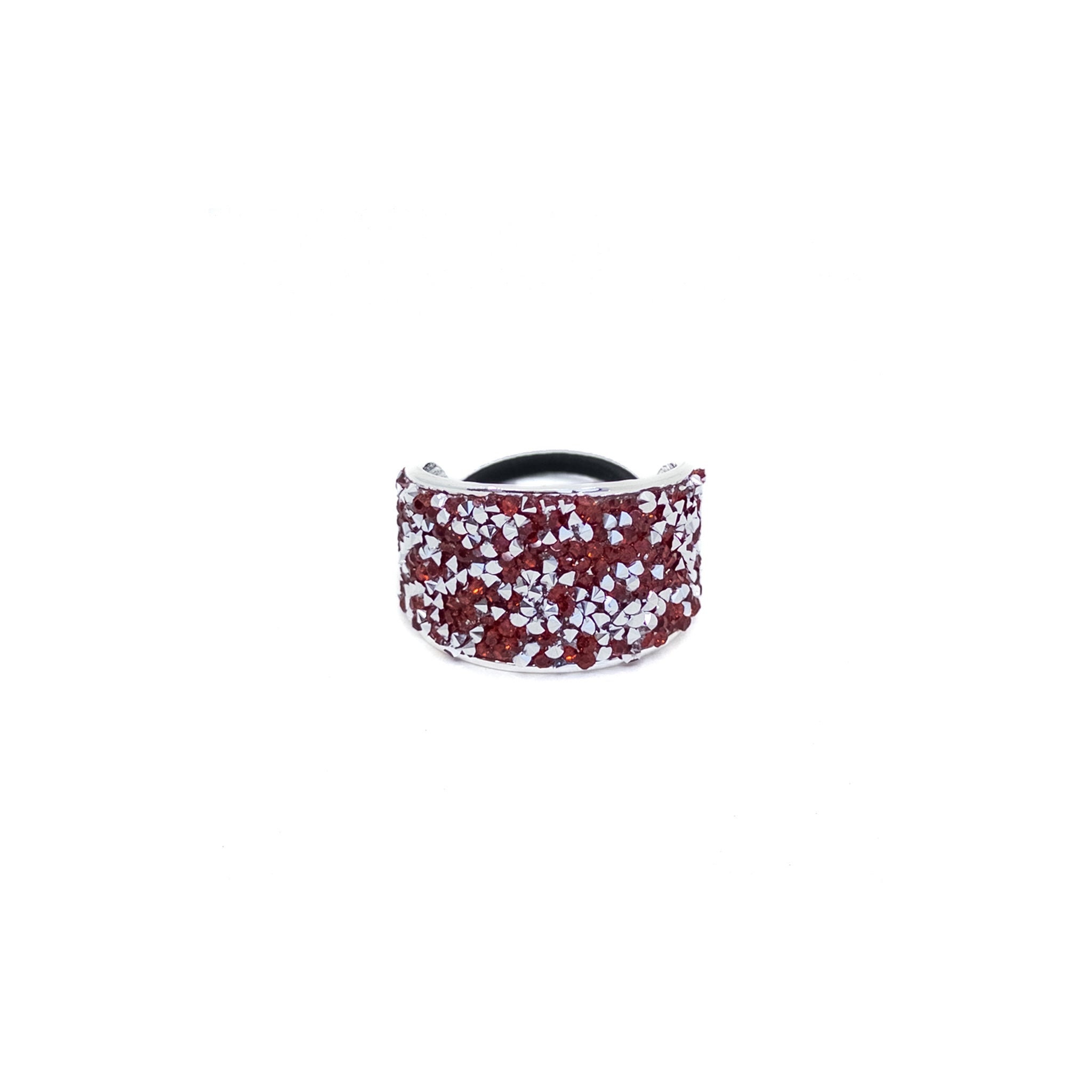 Rhinestone Encrusted Silver Metal Ponytail Cuff - Hair Tie - Ponytail ...