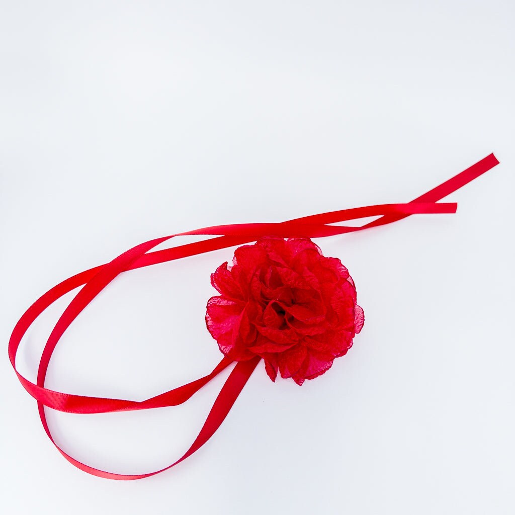 Rosette Ribbon Tie - Etsy