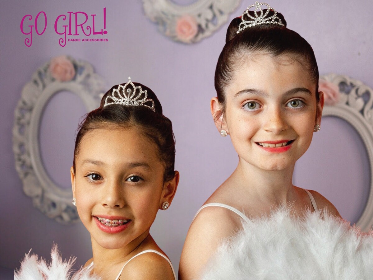 Tiara Hair Comb "looping Heart"; Bun Tiara, Ballet Headpiece, Tiara ...