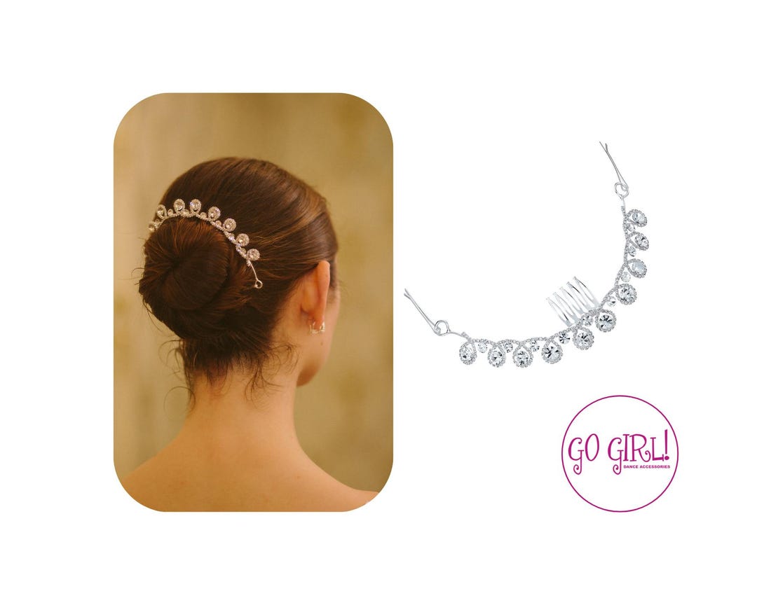 Wire Hair Wrap - Looped Hair Bun Comb - Rhinestone Bun Wrap - Hair Wire ...