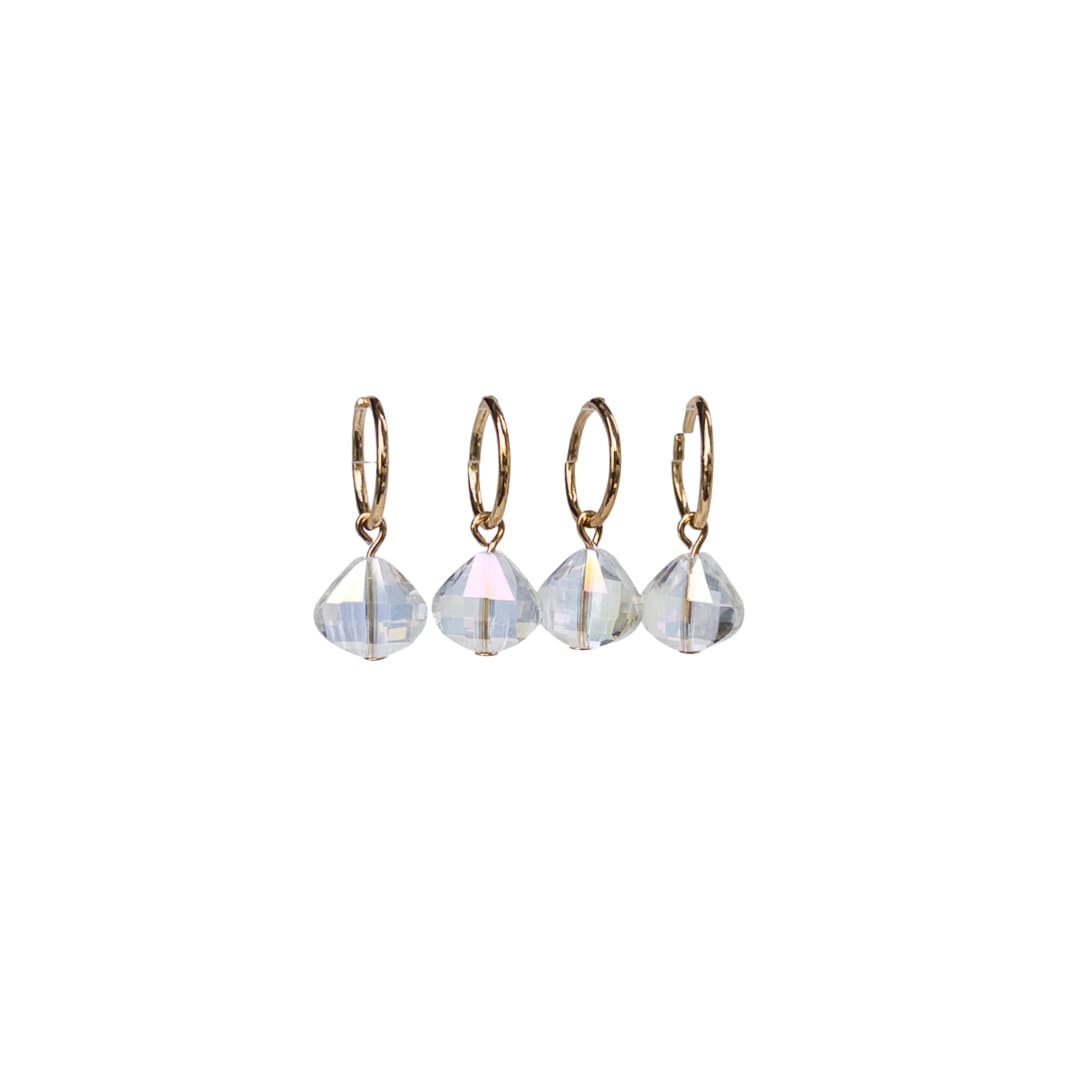 Crystal Hair Braid Rings 4pc - Hair Rings for Braids - Hair Beads ...