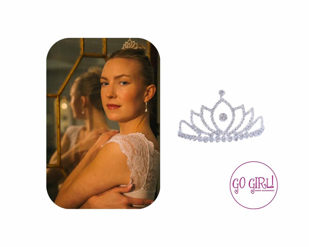Mini Tiara - Tiara Hair Comb Lotus Blossom, Bun Tiara, Bun Size Tiara ...