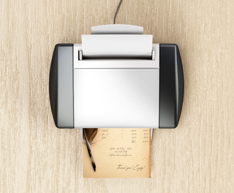 Vintage Receipt Template | Invoice Template | Editable | Printable ...