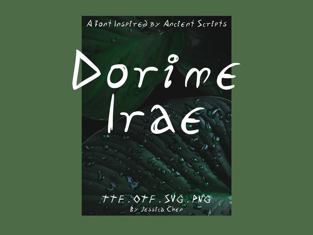 Dorime Irae Dark Academia Ancient Font Downloadable OTF and - Etsy