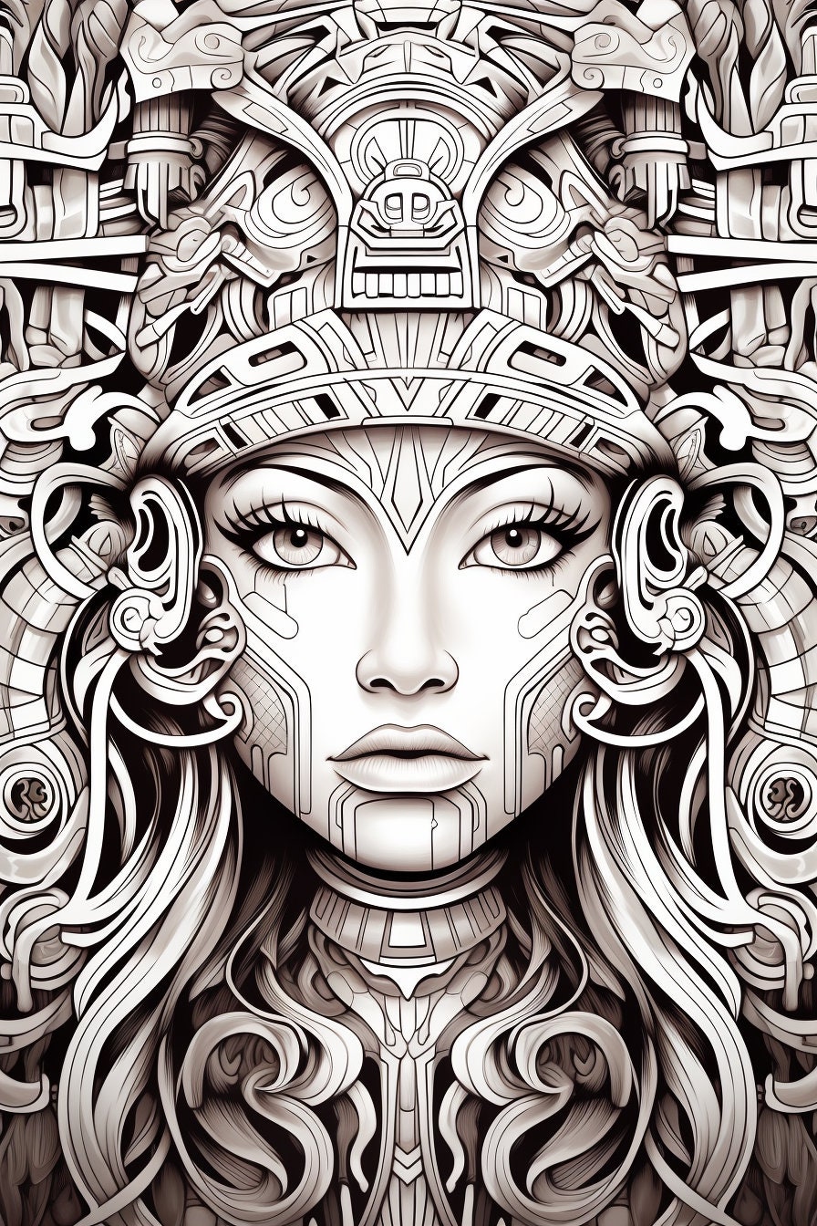 Divine Feminine Coloring Pages - Etsy