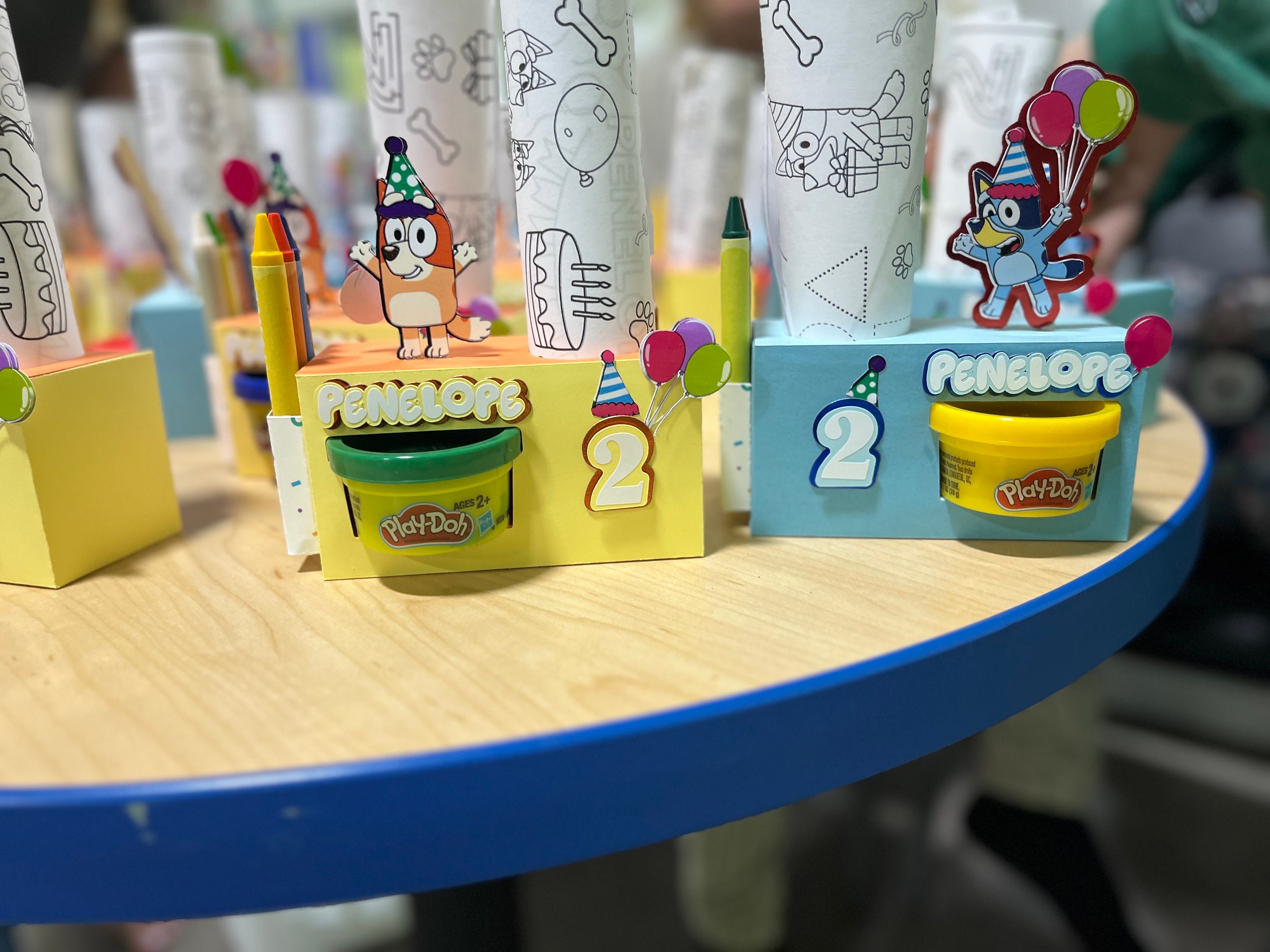 Blue Dog Play- Doh Party Favor Boxes - Etsy