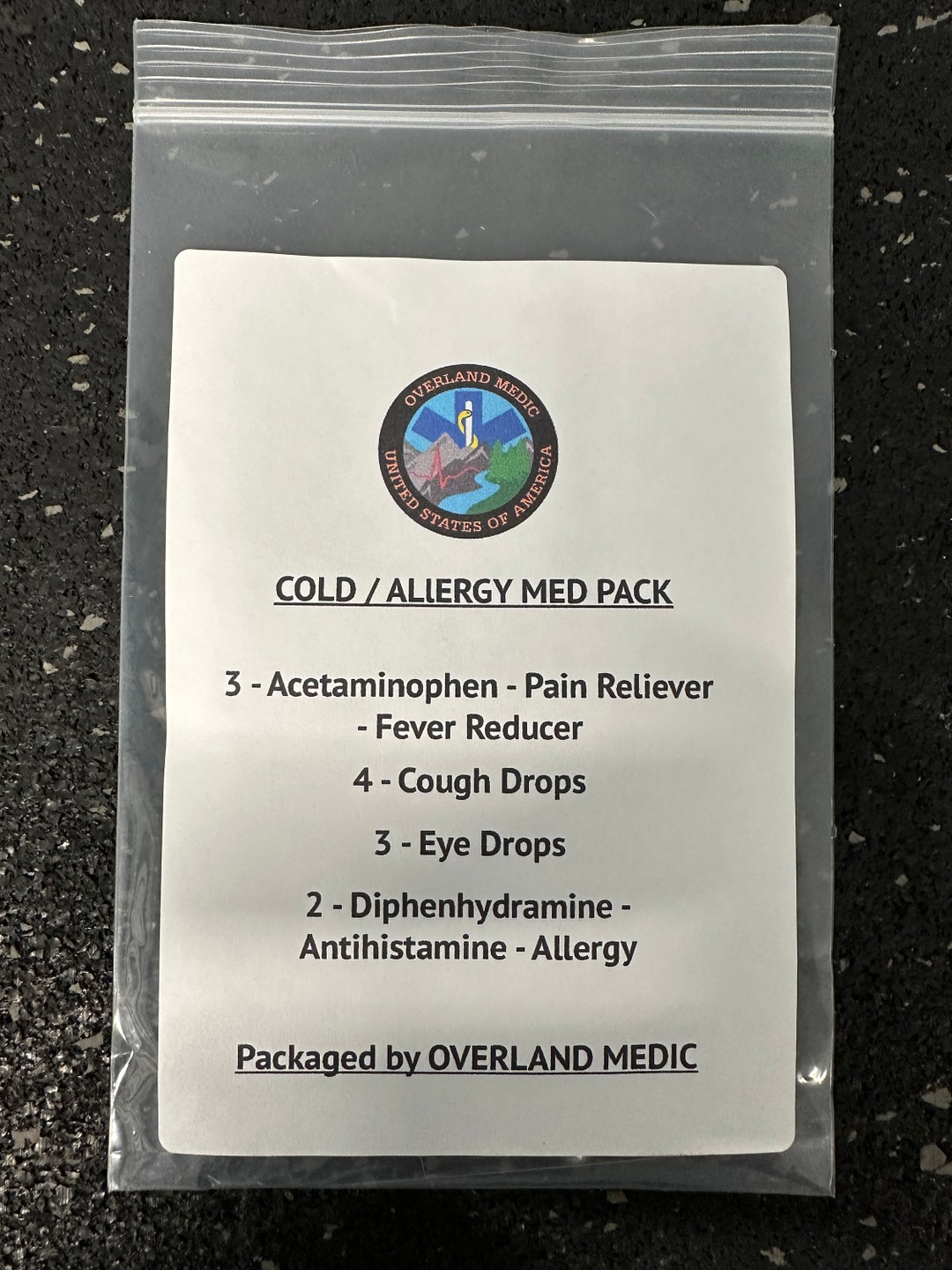 Med Pack Refill - (cold and Allergy) - Etsy