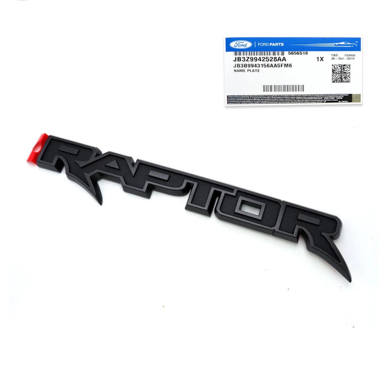 2015-20 Genuine Ford Raptor Emblem for Rear Tailgate 2015-2020, Matte ...