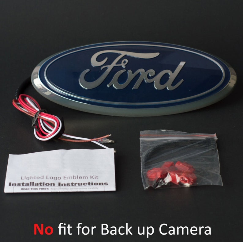 Ford Official Licensed 7 LED Lighted Tailgate Emblem, Factory Emblem ...