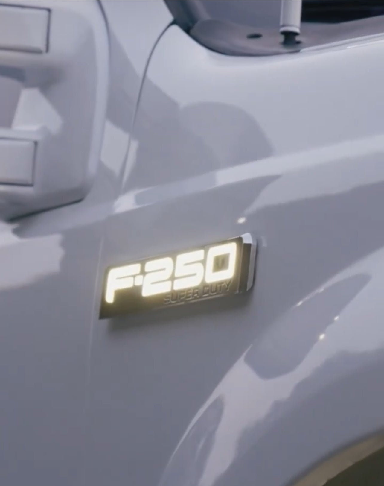 2008-2010 Ford F250 LED ILLUMINATED Fender Emblems in Black or Chrome ...