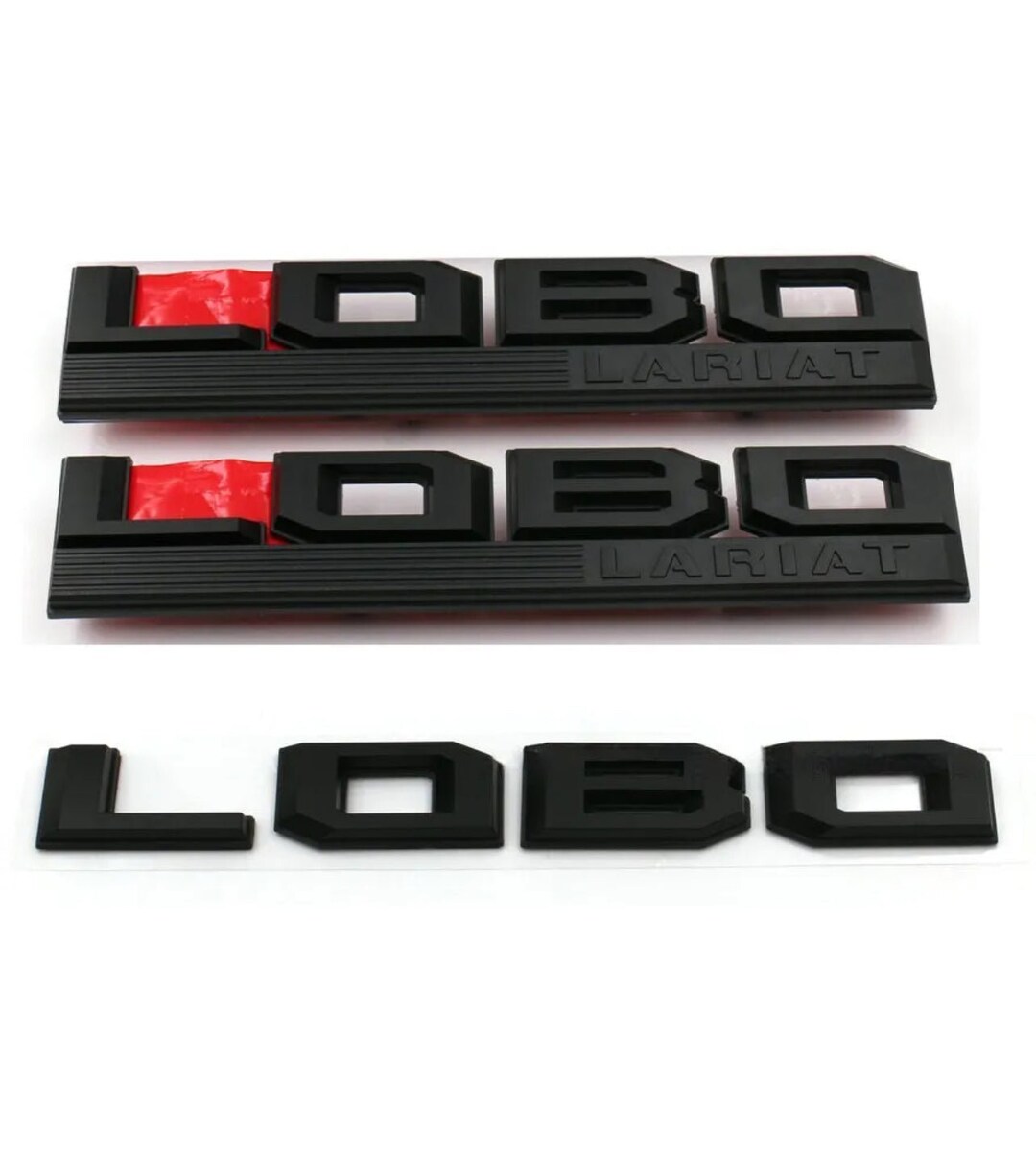 OEM 2015-2018 Ford F-150 LOBO Lariat Fender Emblems and Rear Tailgate ...