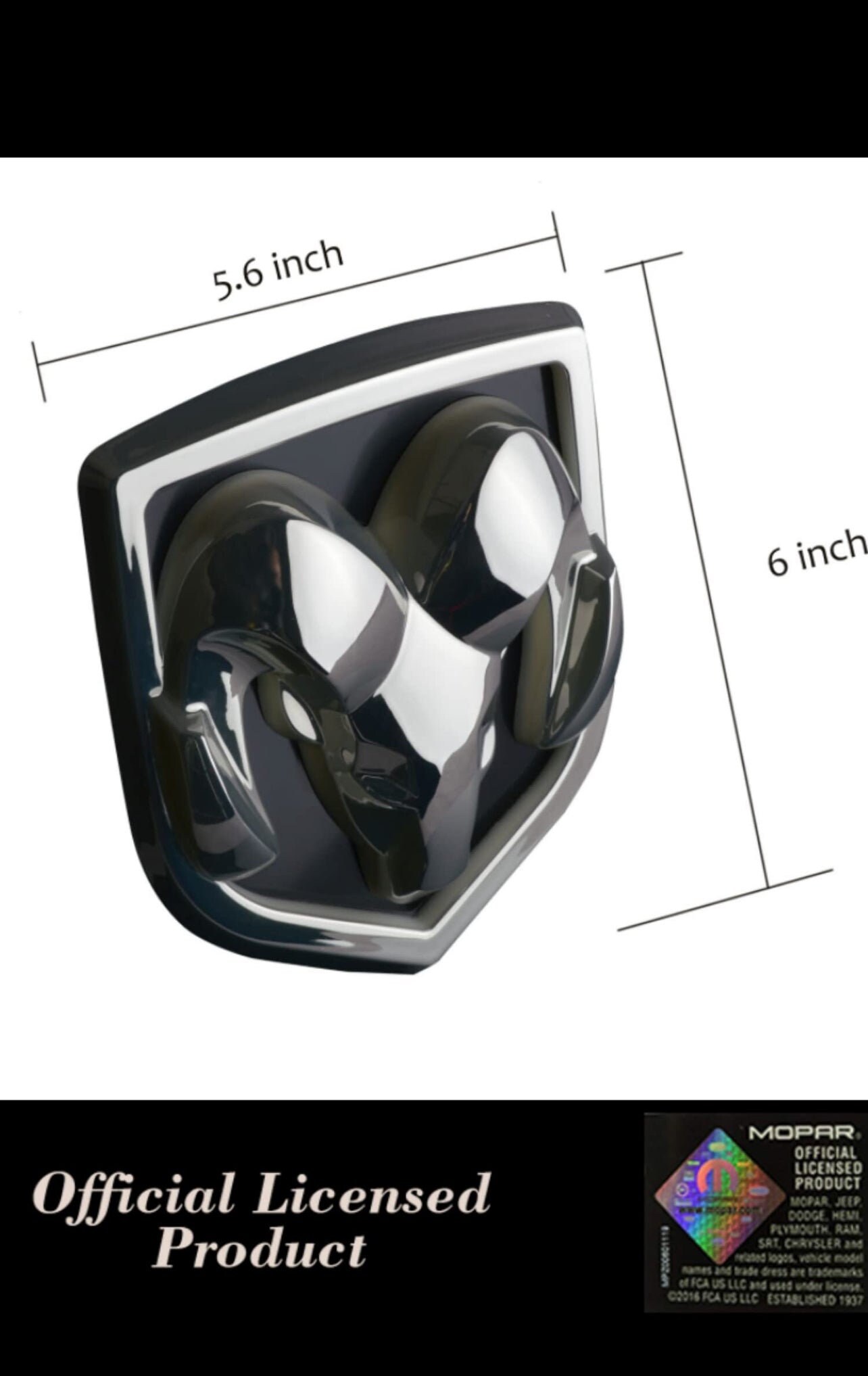 2009-2018 Dodge Ram Led Lighted Tailgate Emblem black or Chrome Finish ...