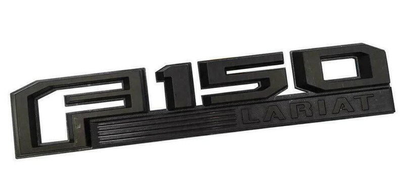 2015-2020 F-150 Lariat Fender Badges OEM black/red, Matte Black, Gloss ...