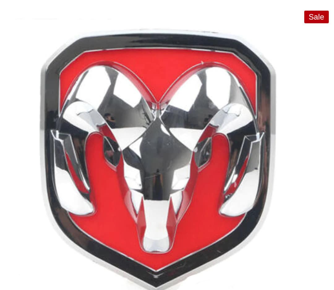 Dodge Ram Grille Emblem Badge OEM red/chrome Finish - Etsy