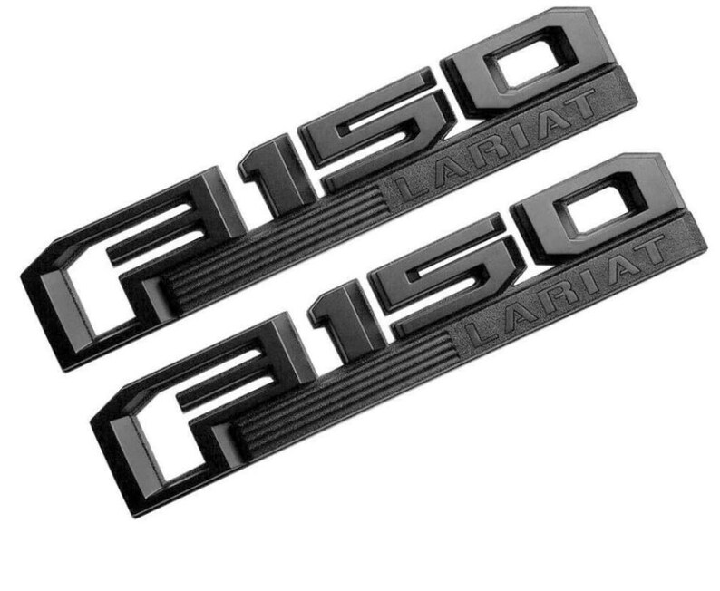 2015-2020 F-150 Lariat Fender Badges OEM black/red, Matte Black, Gloss ...