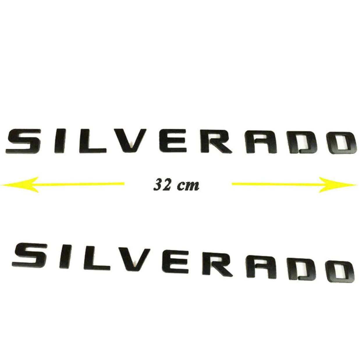 Silverado Nameplate Emblem Badge OEM Genuine Matte Black 2PC - Etsy