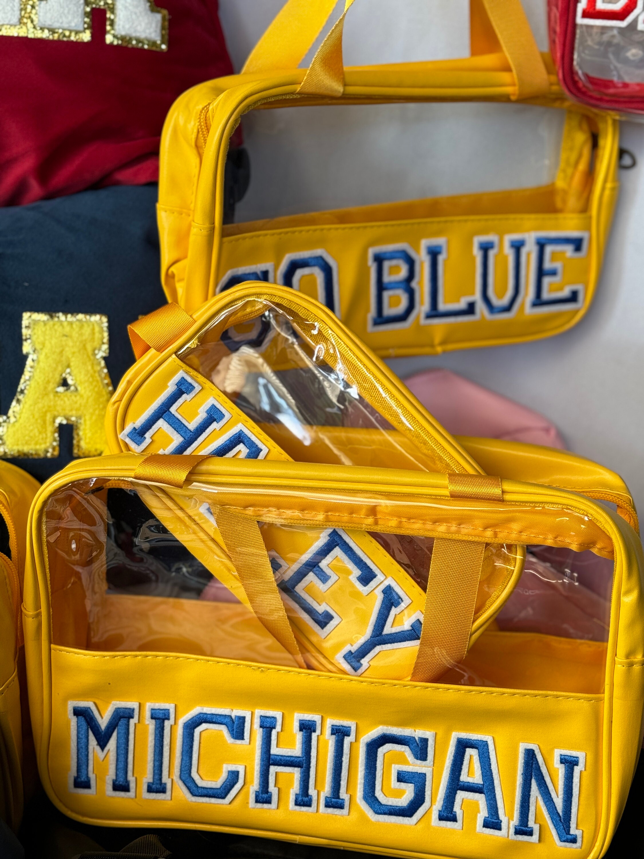 Personalized Clear Stadium Bag, Custom College Merch, Customized Game ...