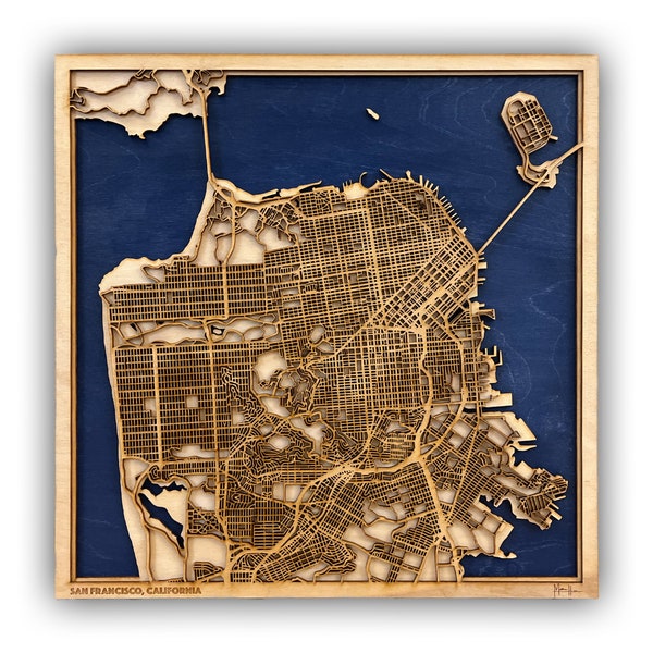San Francisco 3d Map - Etsy