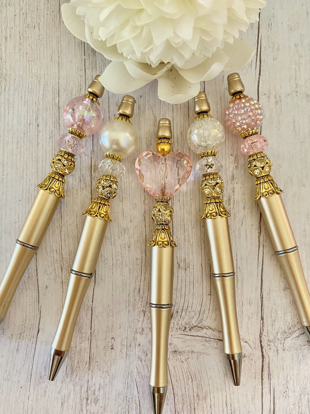 Luxe Beaded Pen | Glamorous Bling Pen | Baby Shower Pen | Wedding ...