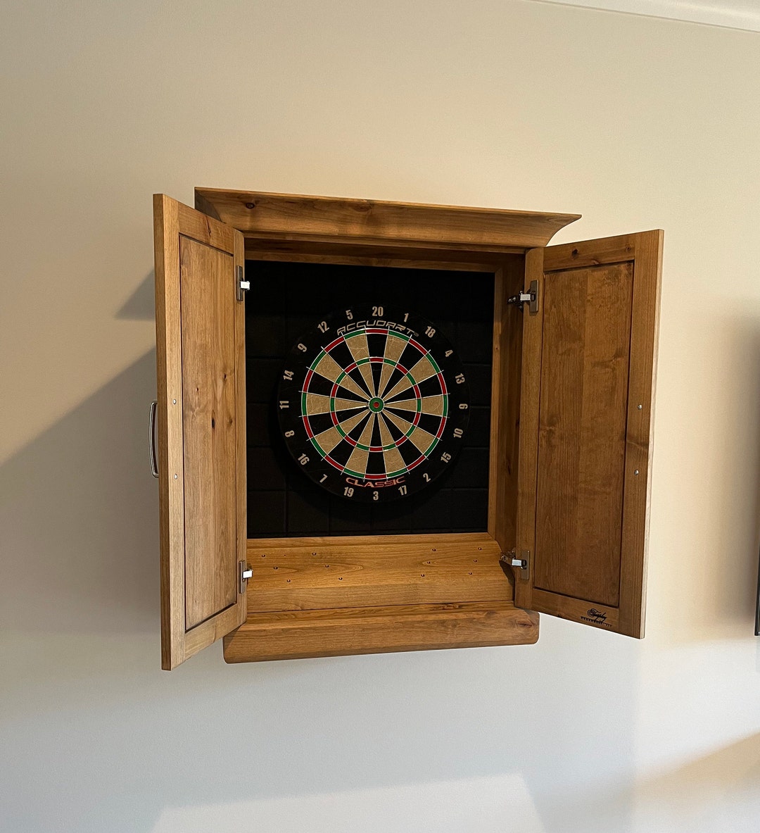 Handmade Dartboard Cabinet - Etsy