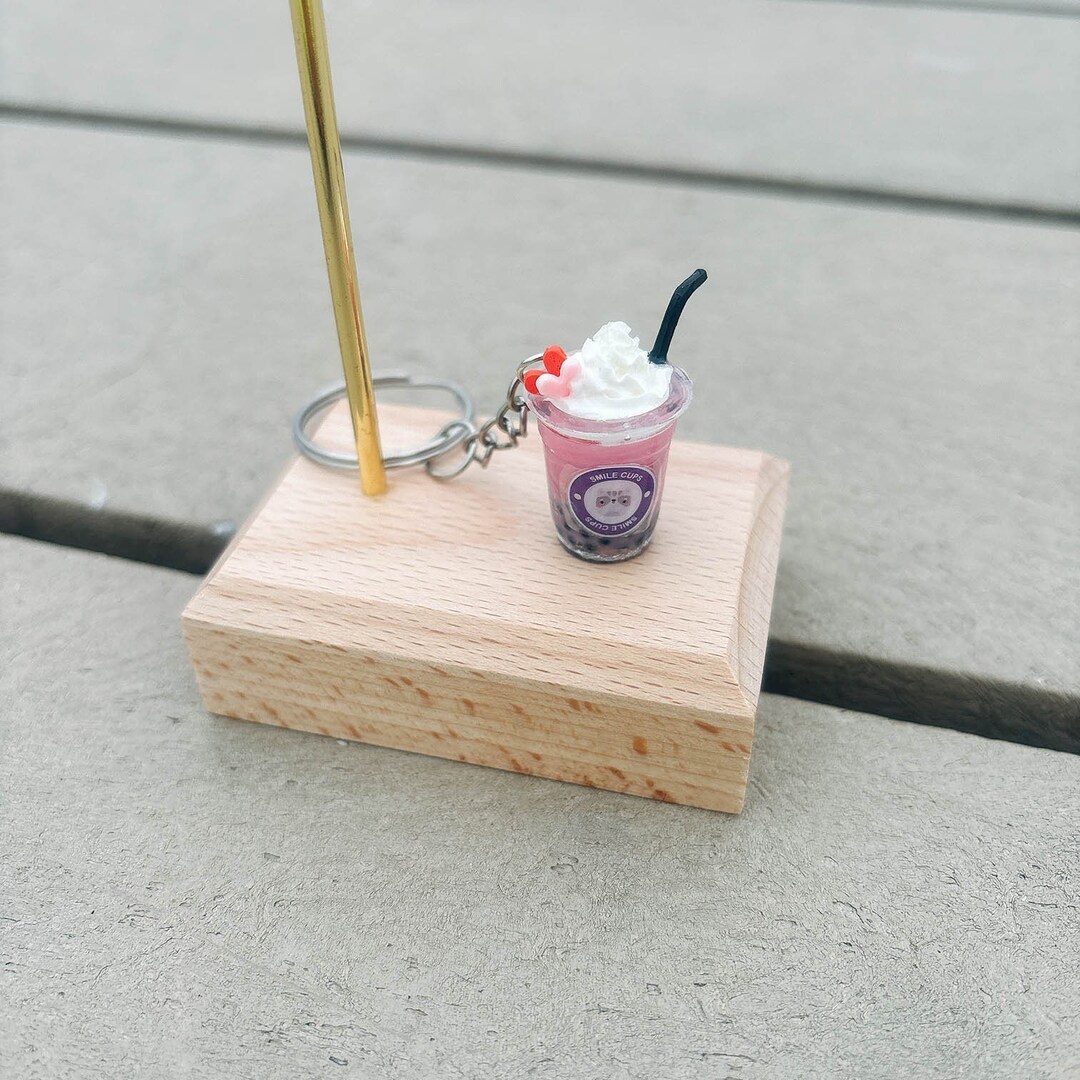 Strawberry Pink Drink | Mini Drink Keychain - Etsy