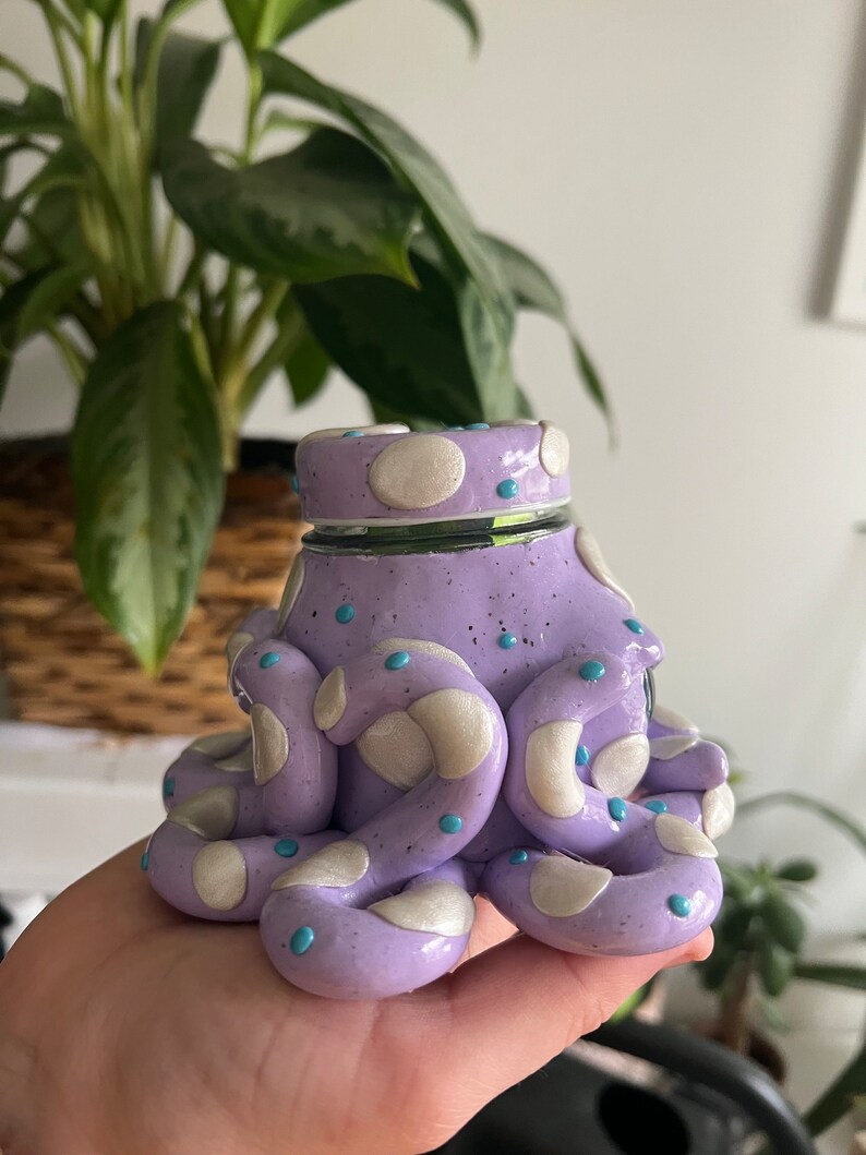 5oz Octopus Jar — Lavender - Etsy