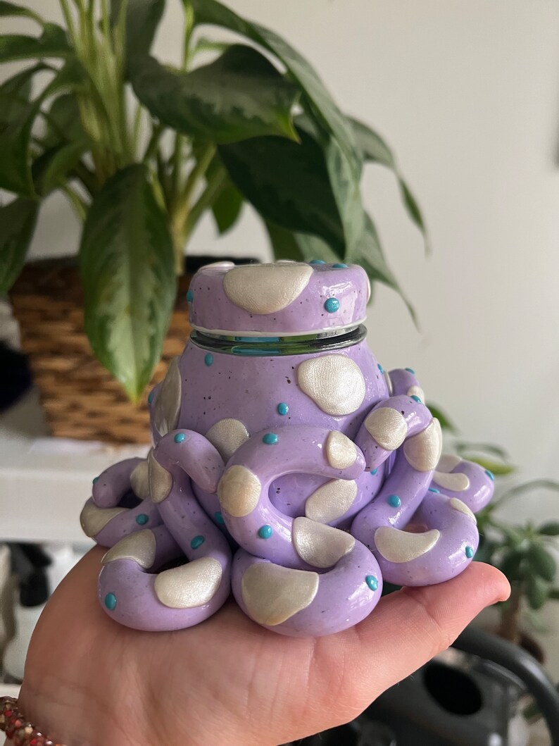 5oz Octopus Jar — Lavender - Etsy