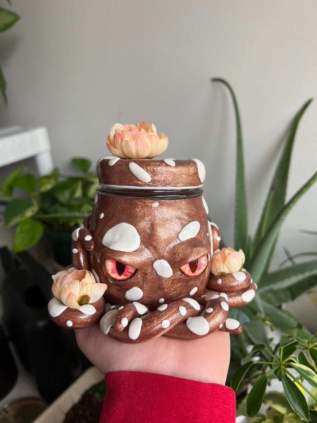 8oz Octopus Jar — Gold Digger - Etsy
