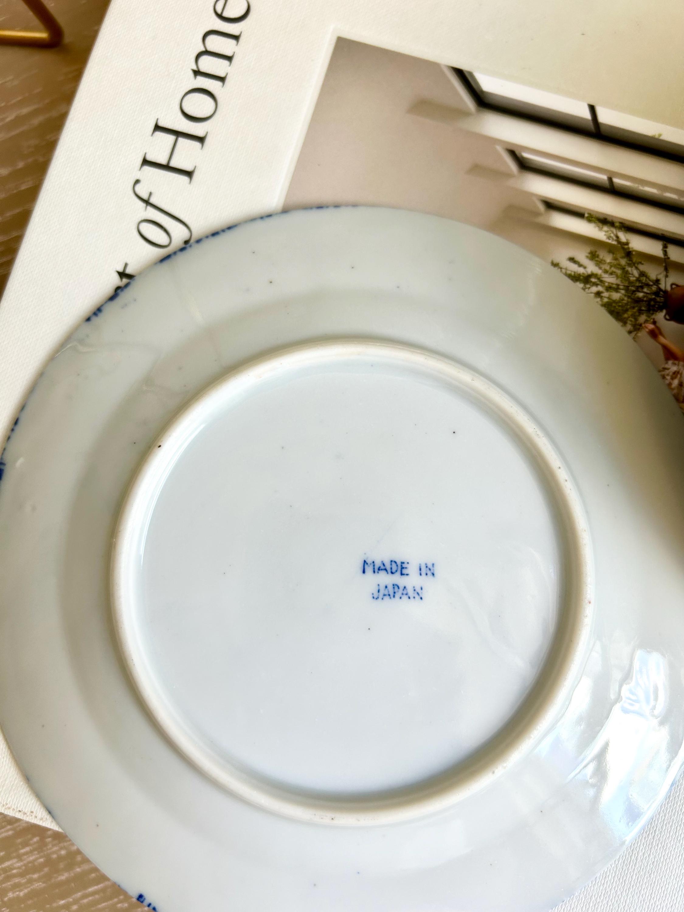 Noritake Japanese Blue and White Plates - Etsy