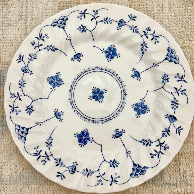 Antique Blue Plates - Etsy