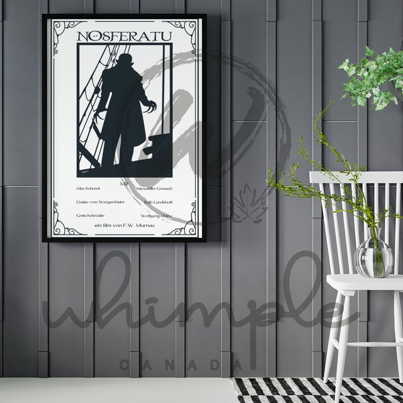 Nosferatu, Vampire, Dracula, Gothic Art, Full Size Poster, Classic ...