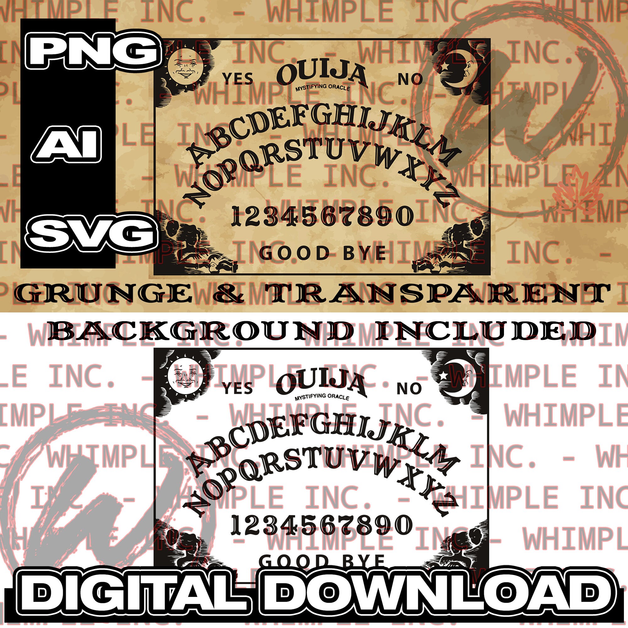 Ouija Board, Occult, Spirit Board, Halloween, Horror SVG, Cricut ...