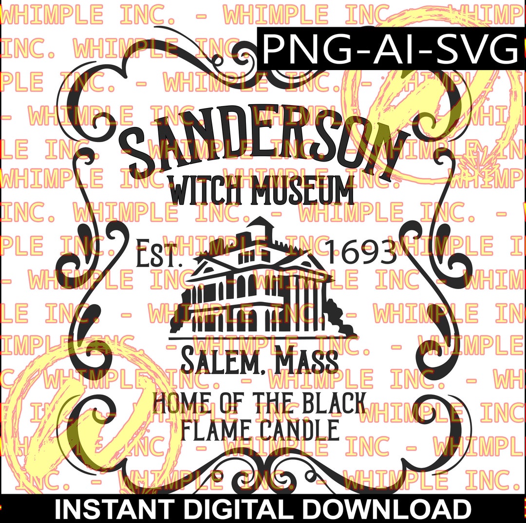 Sanderson Witch Museum, Digital Download, Halloween SVG, Halloween ...