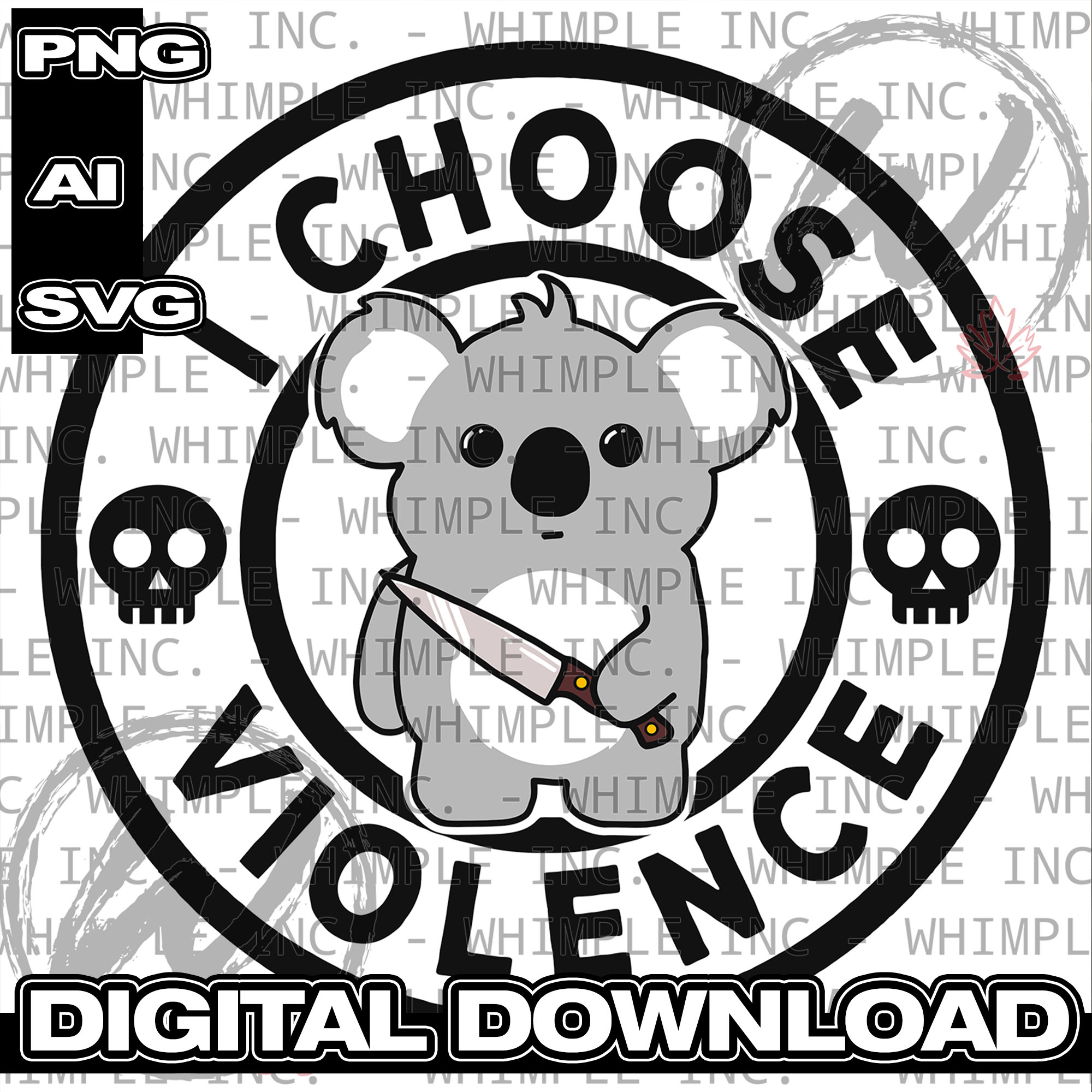 I Choose Violence POD, Cute Animal PNG, Fun Craft Ideas, Cute Mug ...